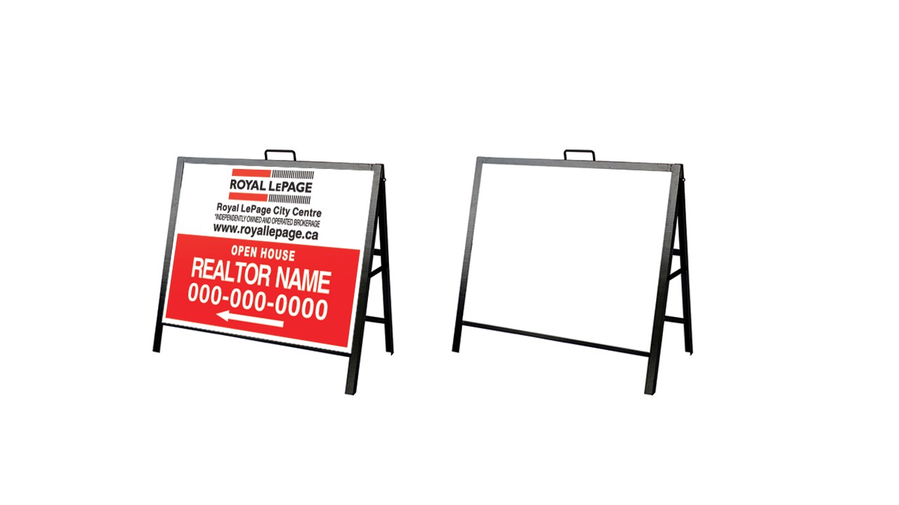 Real Estate A-Frames – DISPLAY CANADA