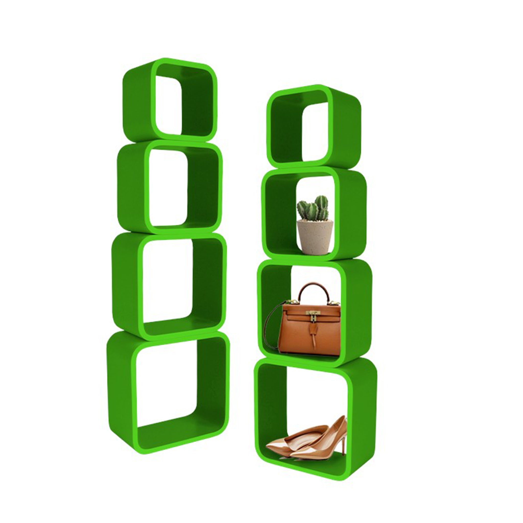 Square Wood Shelves Set ( 4 pieces ) – DISPLAY CANADA