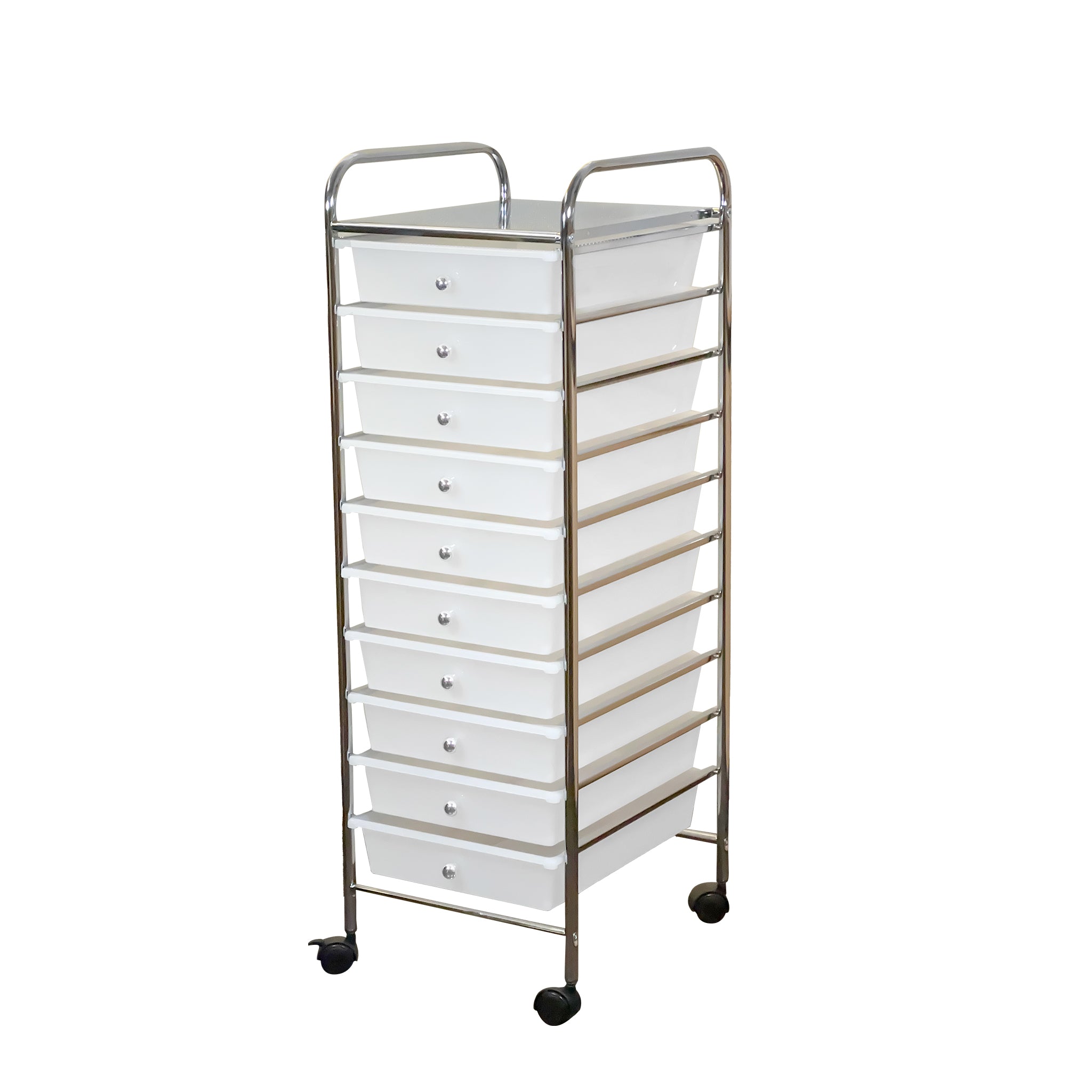 10-Drawer Utility Trolley – Heavy Duty Workshop Drawer Cart ...