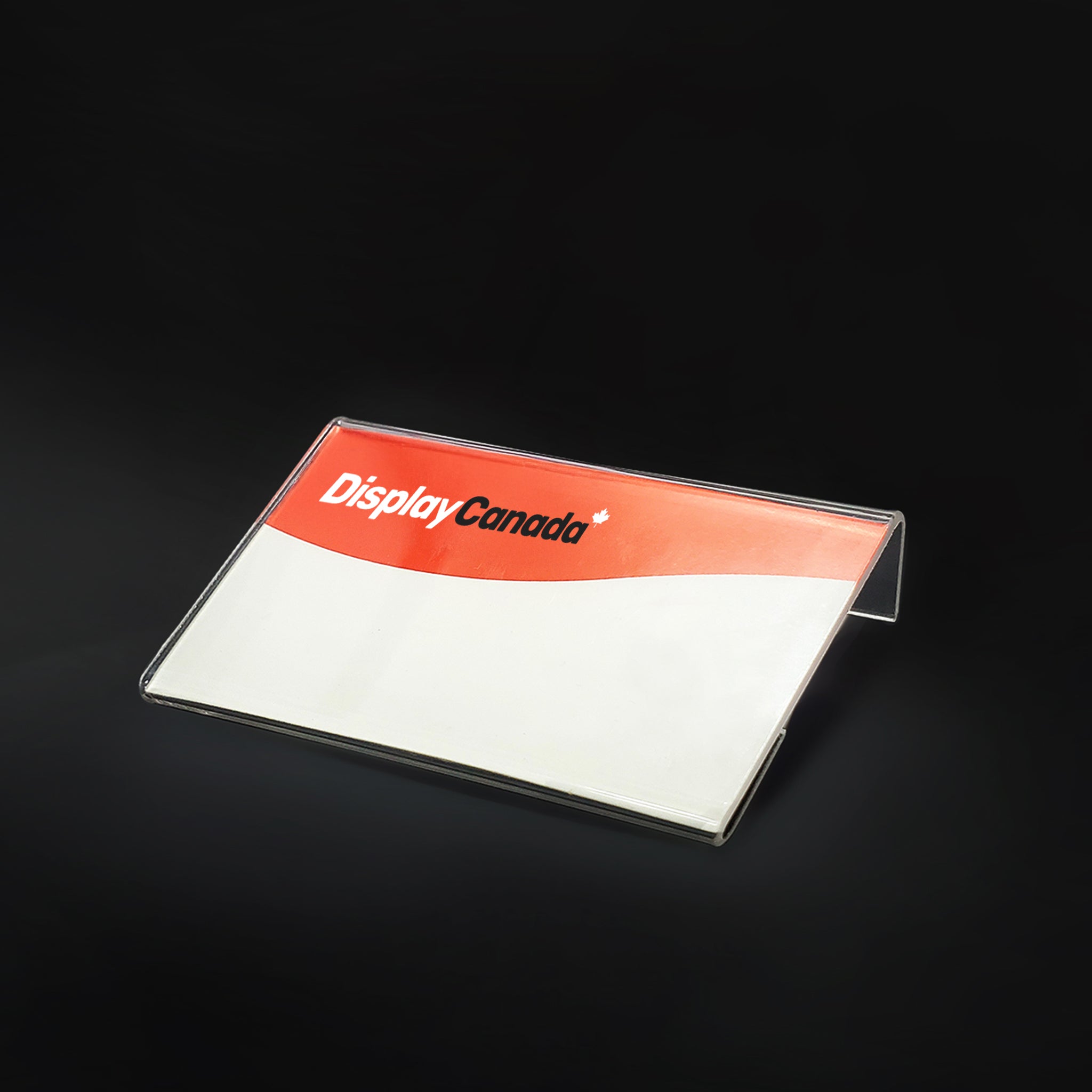 Clear Acrylic Tag Holder 3½"W X 2"H (5 pcs) - CTS0226 – DISPLAY CANADA