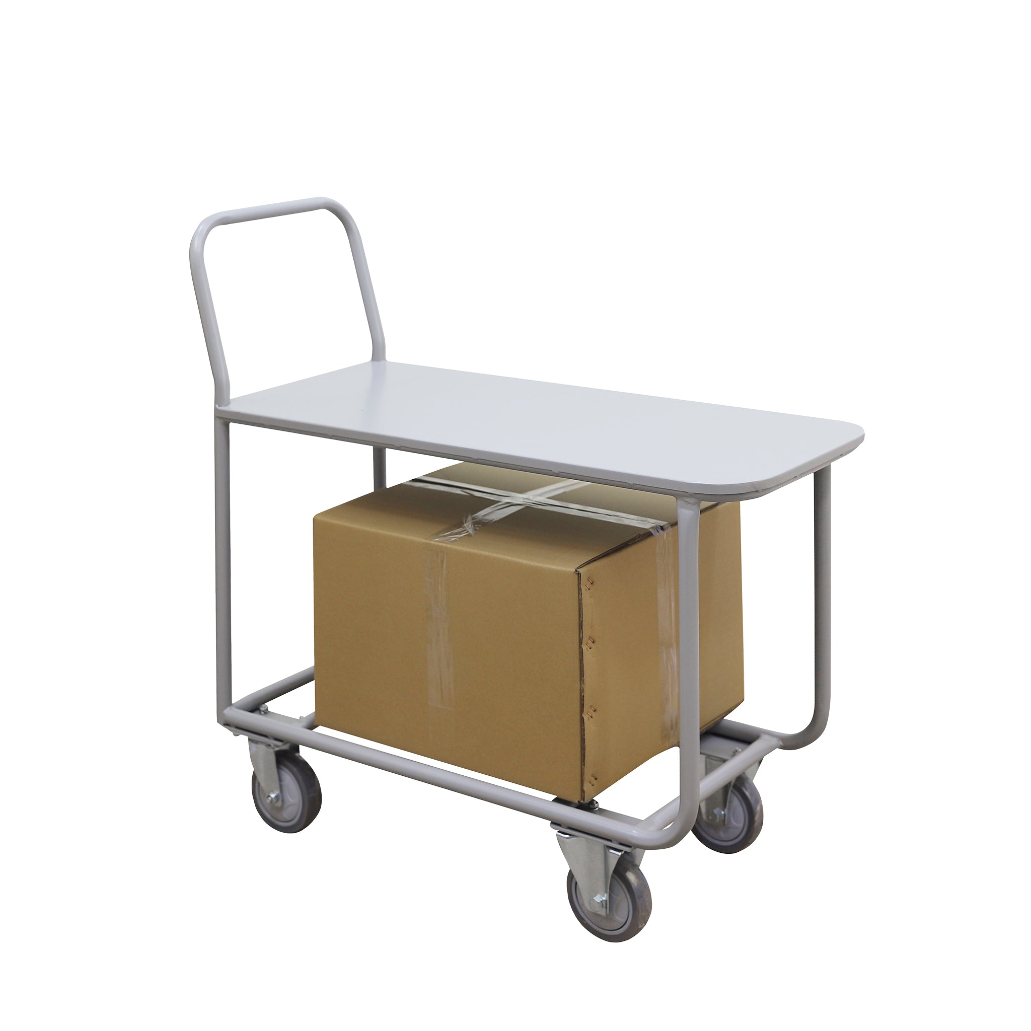 Heavy Duty Warehouse Stock Cart Flatbed – Durable Rolling Cart for Eas ...