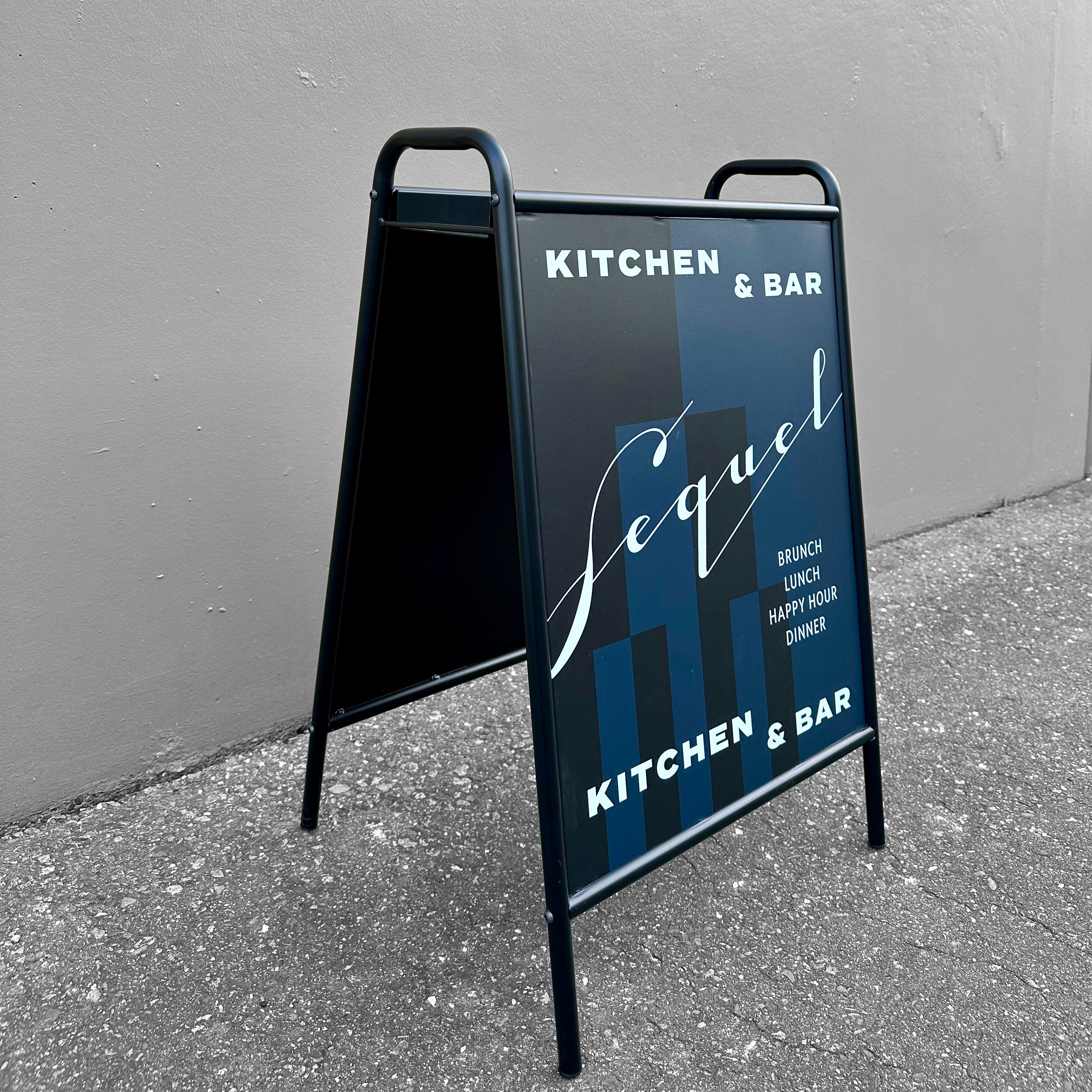 Rover Outdoor Metal Sign Stand (Double-Sided) – Durable & Customizable ...