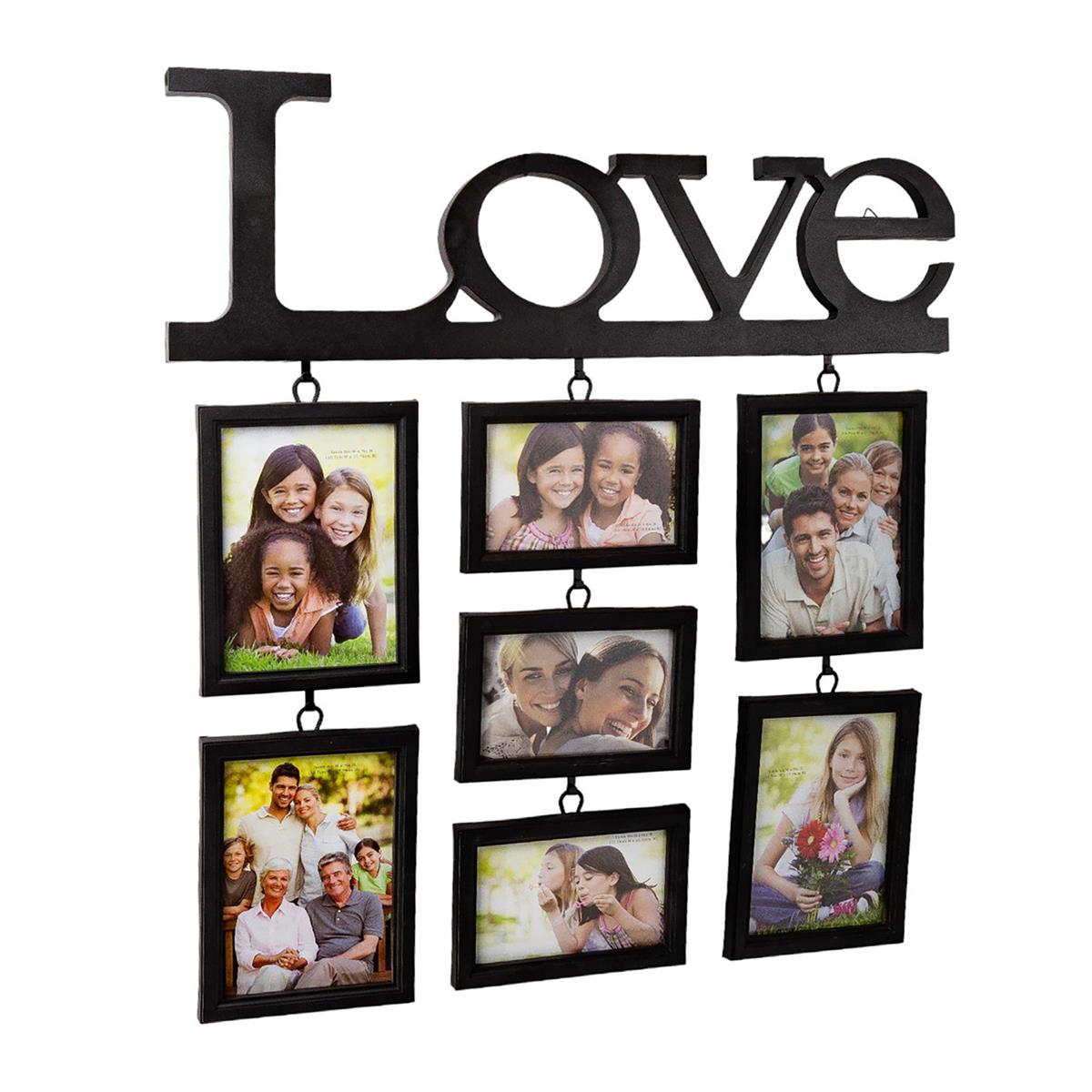 KG Love 7 Photos PP Collage Frame Black / 4-5x7" & 3-4x6" – DISPLAY CANADA