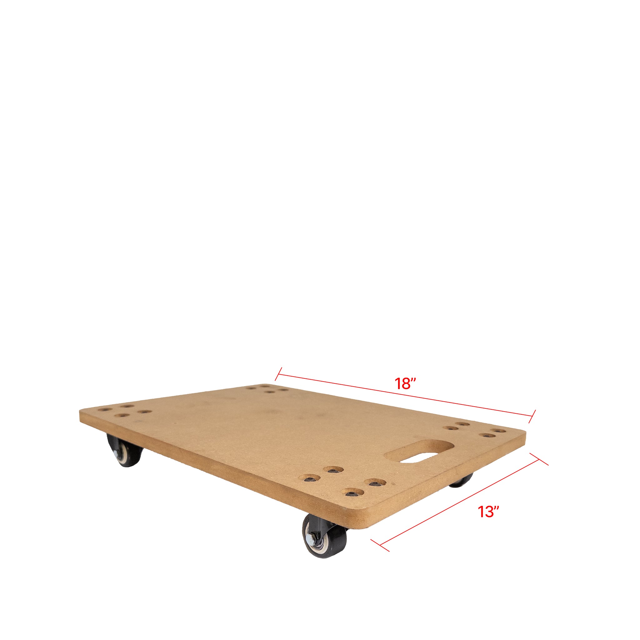 Solid Top Wooden Dolly – Heavy-Duty Rolling Cart for Transporting Good ...