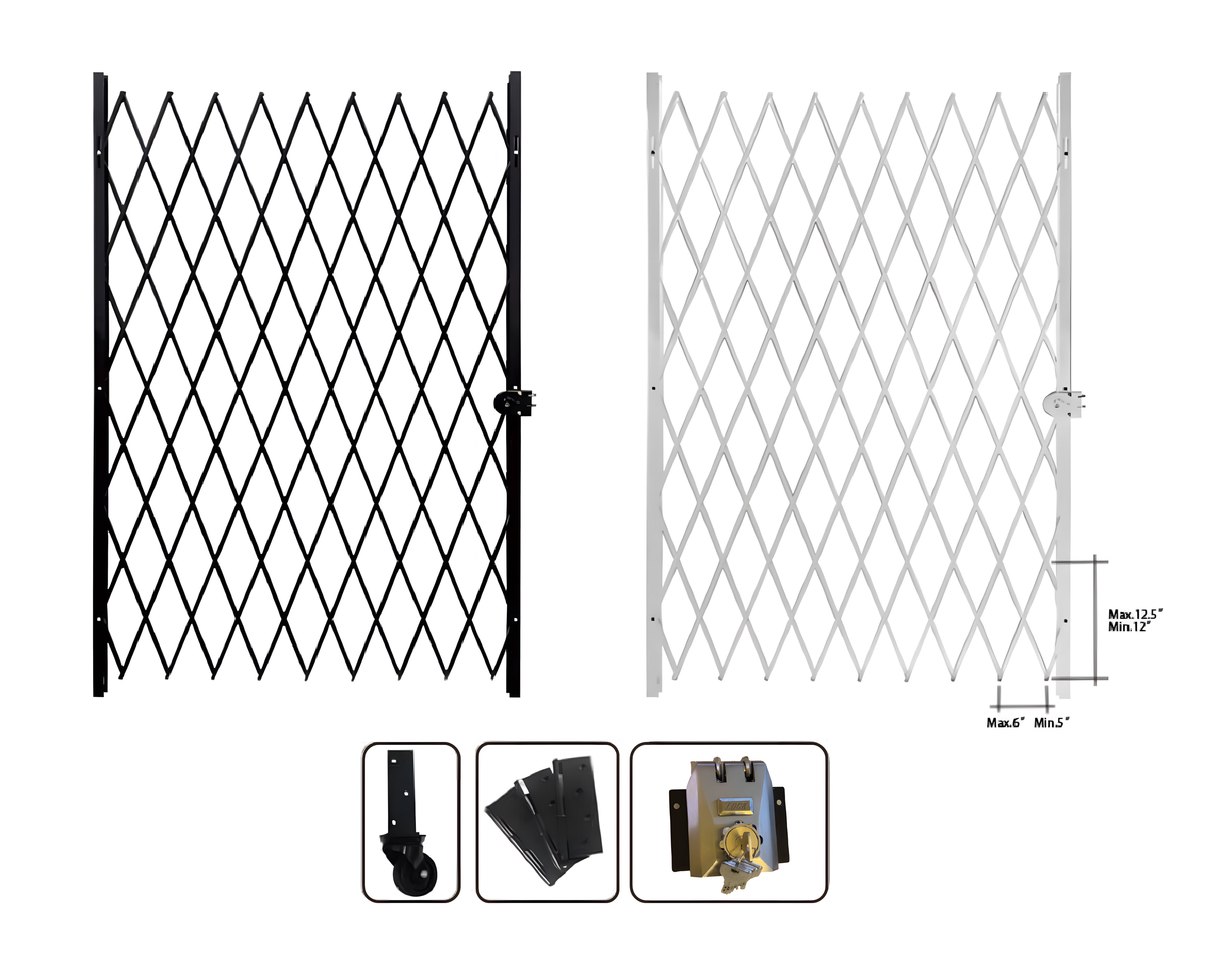 Folding Security Gate – Durable Collapsible Gates for Storefront & War ...