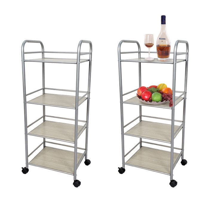 SMALL-Utility Wood Shelf Rolling Rack #UR1606S – DISPLAY CANADA