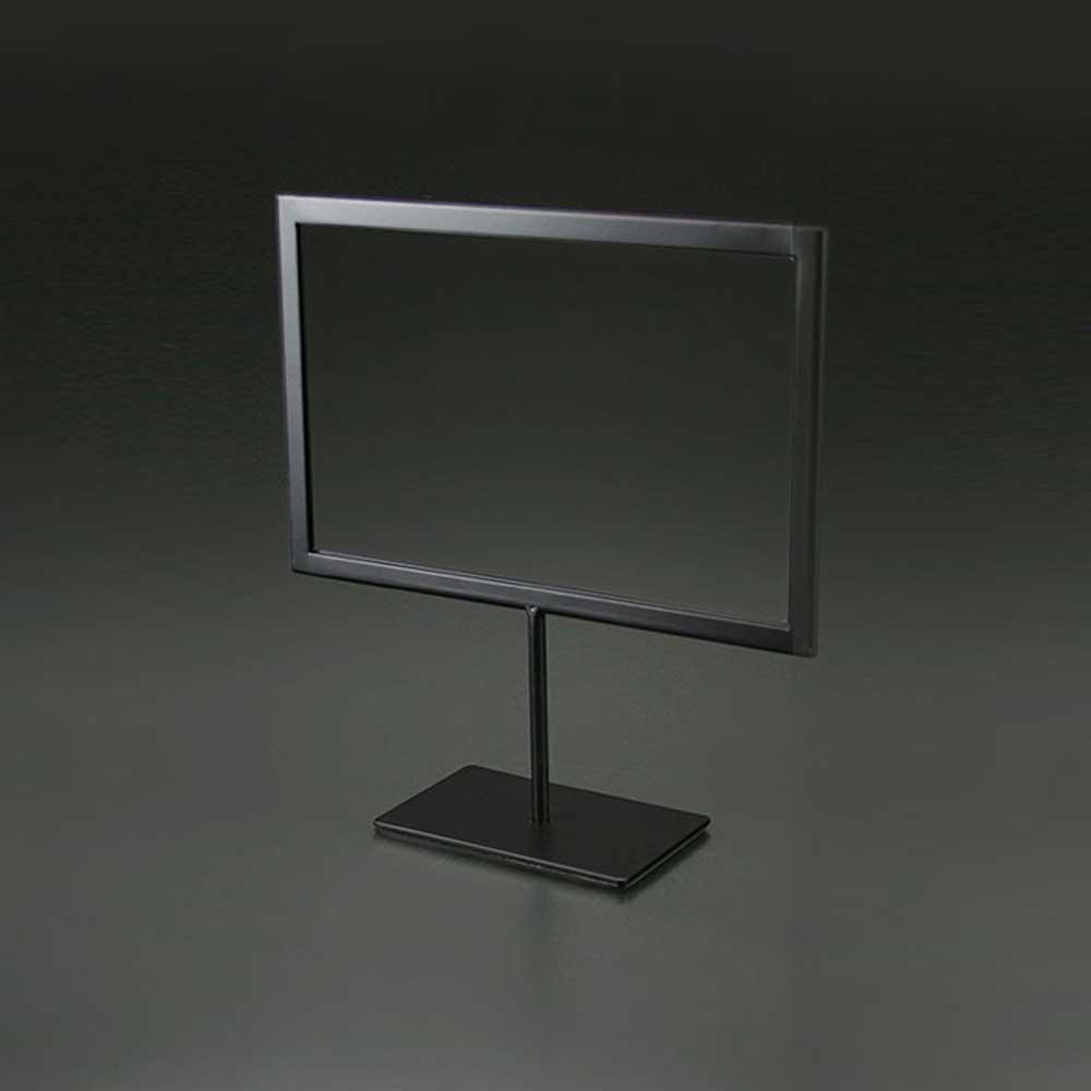 Black Metal Countertop Sign Holder 11”W x 7”H - CTS0152 – DISPLAY CANADA