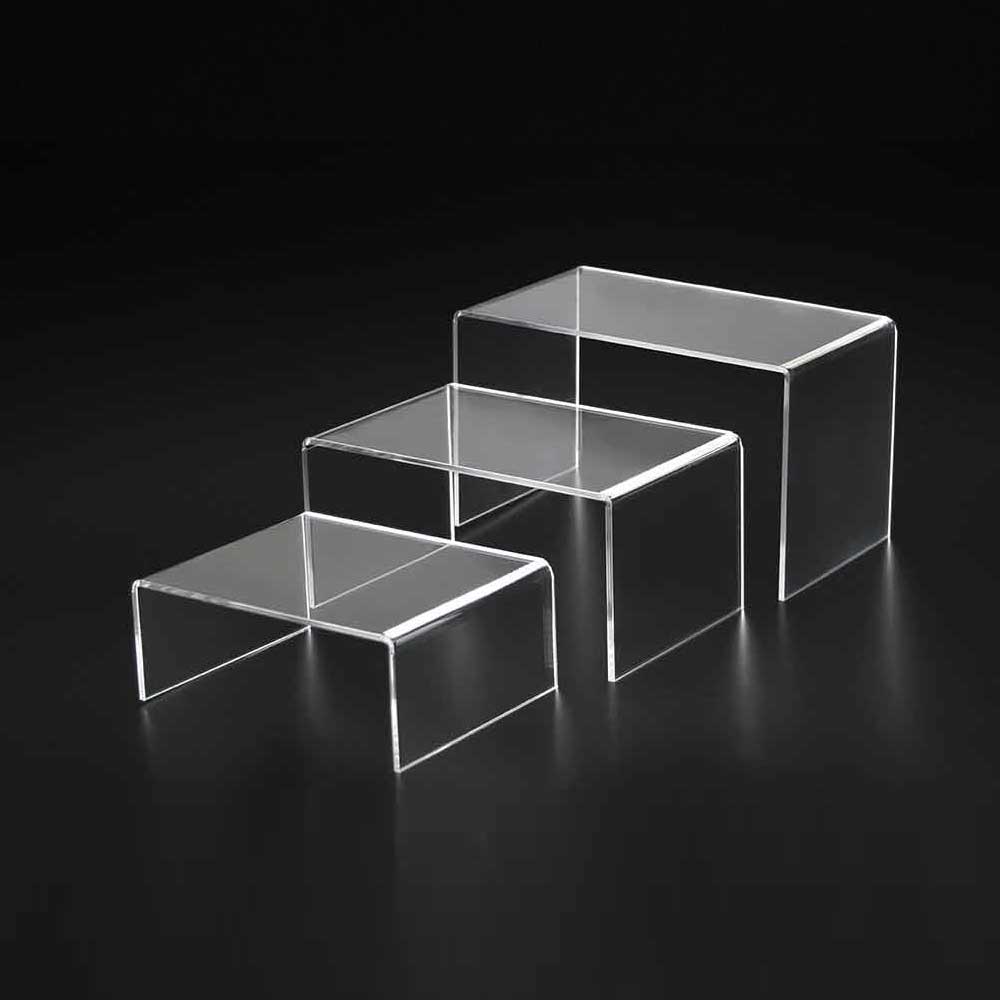 3 Piece Clear Acrylic Riser (2 sets) - JDAR-3 – DISPLAY CANADA